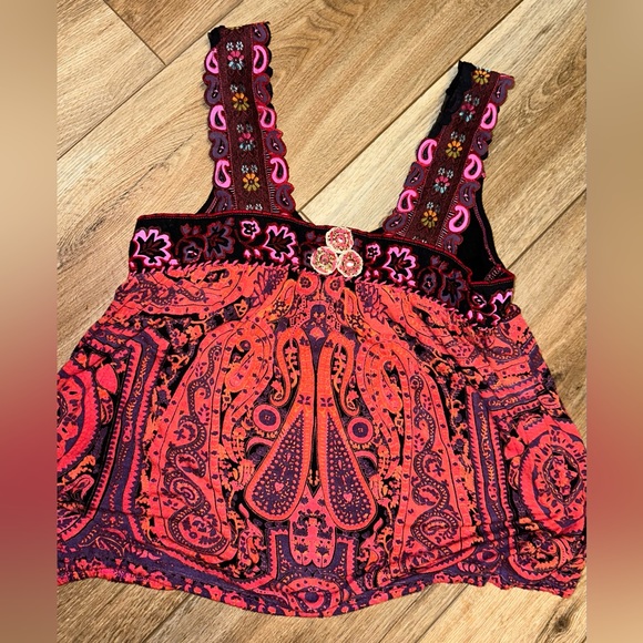 Free People | Tops | Vintage Free People Tank With Elaborate Detail ...